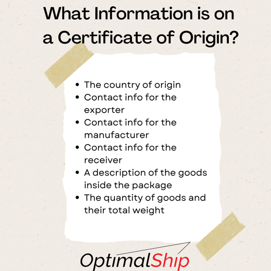What Is A Certificate Of Origin And Why Do I Need One